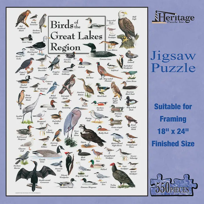 Birds of the Great Lakes Puzzle – The Front Porch Suttons Bay
